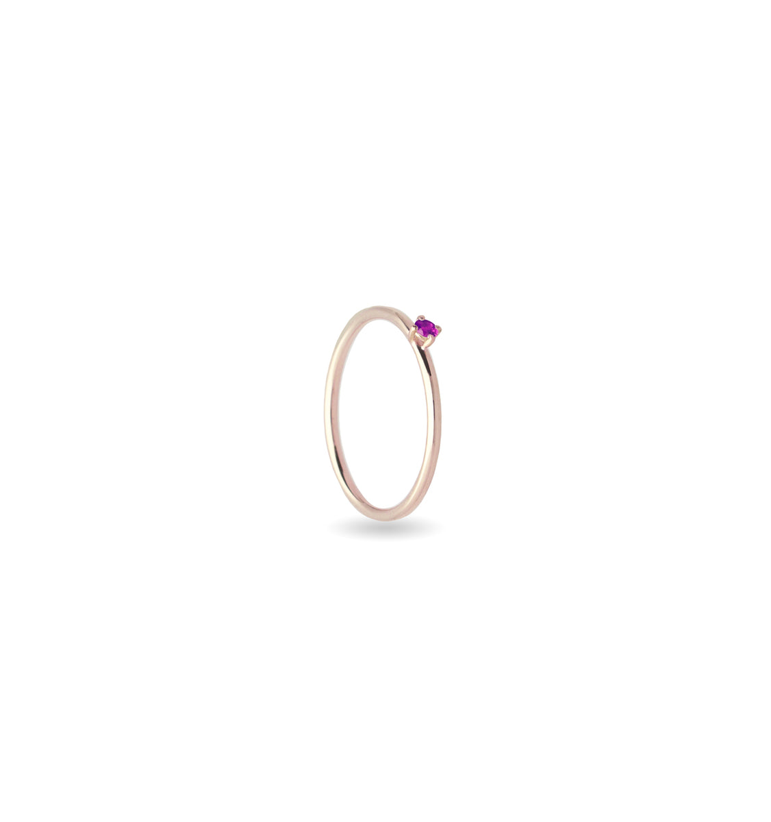 Filodamore large precious ring in 9kt Rose Gold – Rubinia